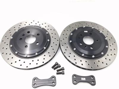 China W177 Rear Wheel 355x12mm Drilled Brake Disc Brake Bracket Center Hat for sale