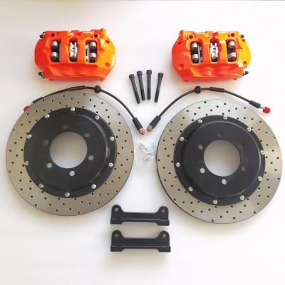 China Cayenne 4 Pot Brake Caliper Orange 380mm For Toyota Fortuner for sale