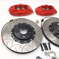 China 4 Piston Caliper 355x32 Disc Brake Kit For Golf 5 GTI Front Wheel for sale