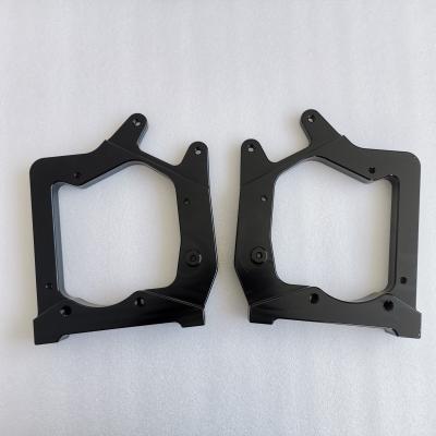China Oxidation Black Aluminum Bracket For Car Rear Double Caliper for sale
