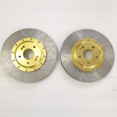 China Kia Auto Brake Discs 355*30mm Drilled Dragon Slot Disc for sale