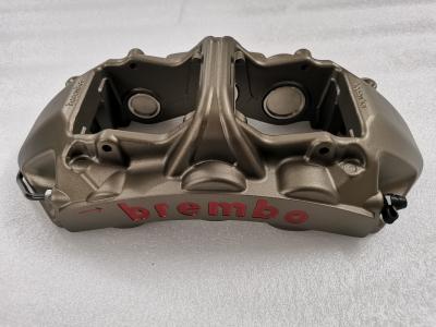 China 6 Position Car Brake Caliper GT6 Matte Gray Green Logo Customized for sale