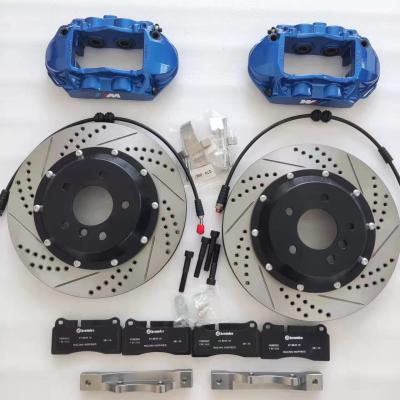 China Blue 4 Pot Brake Kit Rear Aluminum Bracket For Bmw E70 18IN for sale