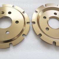 China 365*34mm Brake Disc Bell Champagne Floating Center Cap For Golf for sale