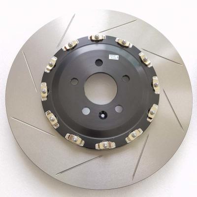 China Audi RS4 B7 Auto Brake Discs 390*34mm Slot Disc Floating Center for sale