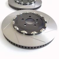 China Audi RS4 B7 Auto Brake Discs 390*34mm Slot Disc Floating Center for sale