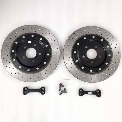 China Rear Cast Iron Brake Disc 370*22mm Center Bell For Audi A6 C7 Back for sale