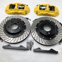 China HT250 Cast Iron 6 Pot Brake Kit Caliper 355x32mm Aluminum Brake Rotor For 987 for sale