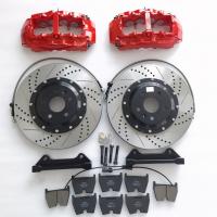 China Cast Iron 8 Pot Brakes Calipers 362*32mm Drilled Slot Disc For Audi S3 Rim 19 for sale