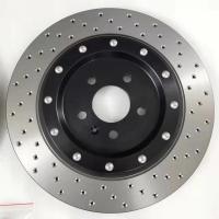 China Rear Enlarged Car Brake Disc 370*22mm Black Bell For BMW G38 for sale