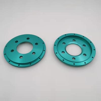 China Aluminum 7075 Center brake disc bell Anodic Oxidation Turquoise Blue for sale