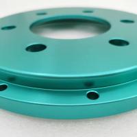 China Aluminum 7075 Center brake disc bell Anodic Oxidation Turquoise Blue for sale