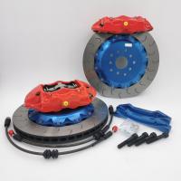 China GT4 Auto 4 Pot Brake Kit Red Caliper Blue Center Hub 355*28mm for sale