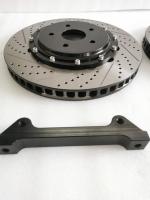 China 370*32mm Car Brake Discs Black Full Floating Center Hub Bracket Logo Customized for sale