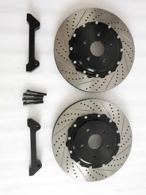 China 370*32mm Car Brake Discs Black Full Floating Center Hub Bracket Logo Customized for sale