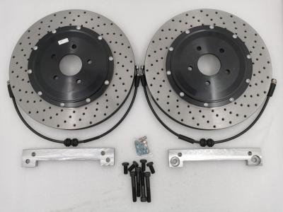 China 370*36mm Car Brake Disc Black Center Bell Brake Line Iron Bracket for sale