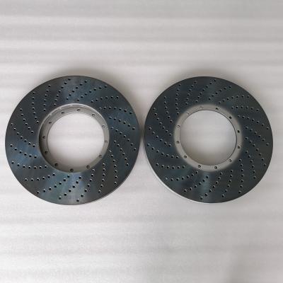 China Car Parts 2pcs Brake Disc 410*36mm Drilled Slot Plating for sale