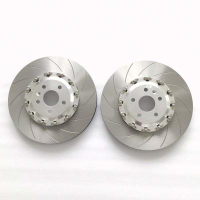 China 19 Inch Auto Brake Discs 370*32mm Groove Curved Disc Floating Bell For TT RS for sale