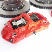 China 38.1mm 6 Pot Brake Kit Brembo Caliper 345*32mm Disc J Hook For Abarth for sale