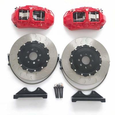 China 38.1mm 6 Pot Brake Kit Brembo Caliper 345*32mm Disc J Hook For Abarth for sale