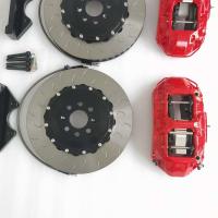 China 38.1mm 6 Pot Brake Kit Brembo Caliper 345*32mm Disc J Hook For Abarth for sale