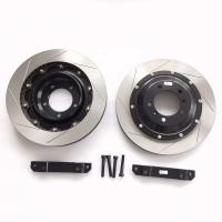 China Round Cast Iron Brake Disc 380*32 Slot Center Bell Bracket For Porsche 997 for sale