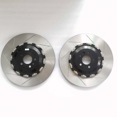 China 8 Slots Cast Iron Brake Disc 410*36mm Floating Center For Audi RS6 for sale