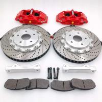 China CP5200 4 Pot Brake Kit 330*28mm Disc Drilled Slotted For Lexus IS300 for sale