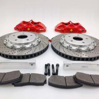 China CP5200 4 Pot Brake Kit 330*28mm Disc Drilled Slotted For Lexus IS300 for sale