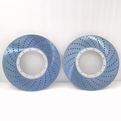 China Audi Cast Iron Brake Drilled Disc 420*40mm Big Brake Disc Rotor for sale