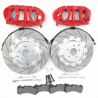 China Alloy Forged 6 Pot Brake Kit Caliper Brembo BM6 With 405*34mm Rear Brake Drum 175mm for sale