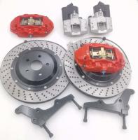China Four Pots Dual Rear Caliper Brembo GT4 With 380*28mm Driilled Disc For Alphard for sale