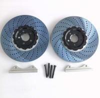 China 22 inch Cast Iron Brake Disc 420*40mm Perforated Rotor With Center Bracket for sale