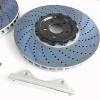 China 22 inch Cast Iron Brake Disc 420*40mm Perforated Rotor With Center Bracket for sale