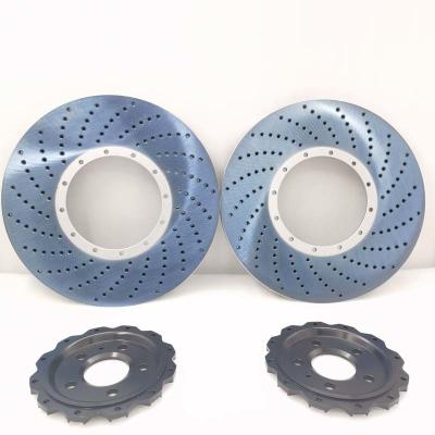 China Custom Cast Iron Brake Disc 420*40mm Hole With Black Alloy Center Bell for sale