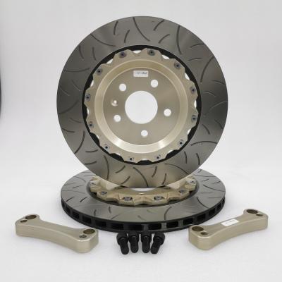 China HT250 Oversize Car Rear Disc Brake Parts 330*10mm Customized Bell Bracket for sale