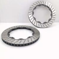 China 2pcs Car Wheel Brake Disc 400*28mm Drilled Rotor Gray Cast Iron for sale