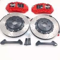 China Gray Iron 6 Pot Brake Kit Red Caliper 355*32mm Custom Disc for sale
