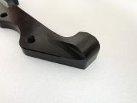 China Oxidation Black Aluminum 6061 Brake Caliper Bracket Car Front Customized Type for sale