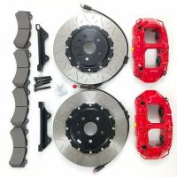 China Benz 6 Pots Brake Caliper 365*34mm Dragon Slot Disc No Logo for sale