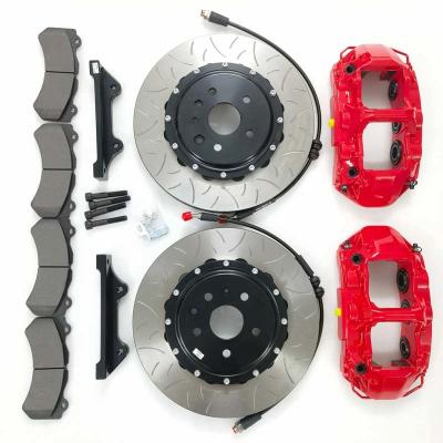 China Benz 6 Pots Brake Caliper 365*34mm Dragon Slot Disc No Logo for sale