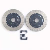 China 355*22mm Cast Iron Brake J Hook Disc Black Center For Audi RS6 C7 for sale