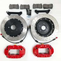 China Aluminum 4 Pot Brake Caliper 355*28mm Dragon Slot Disc For Toyota MK4 for sale
