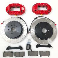 China Aluminum 4 Pot Brake Caliper 355*28mm Dragon Slot Disc For Toyota MK4 for sale