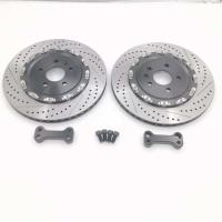 China Rear Cast Iron Brake Disc 355*22 Drilled Slot For Volkswagen Golf 7R for sale