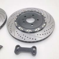 China Rear Cast Iron Brake Disc 355*22 Drilled Slot For Volkswagen Golf 7R for sale