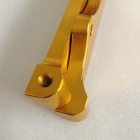 China Oxidation Gold Aluminum 7075 Brake Caliper Bracket Front Car Parts for sale