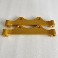 China Oxidation Gold Aluminum 7075 Brake Caliper Bracket Front Car Parts for sale