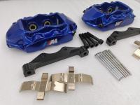 China GT4 Auto Parts Blue 4 Pot Brake Caliper Black Adapter For Tesla for sale