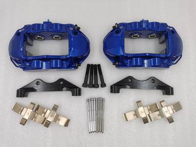 China GT4 Auto Parts Blue 4 Pot Brake Caliper Black Adapter For Tesla for sale